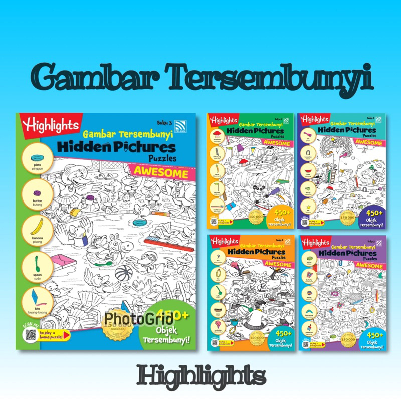 Highlights • Hidden Pictures Puzzles ( QR To Play Bonus Puzzle ...