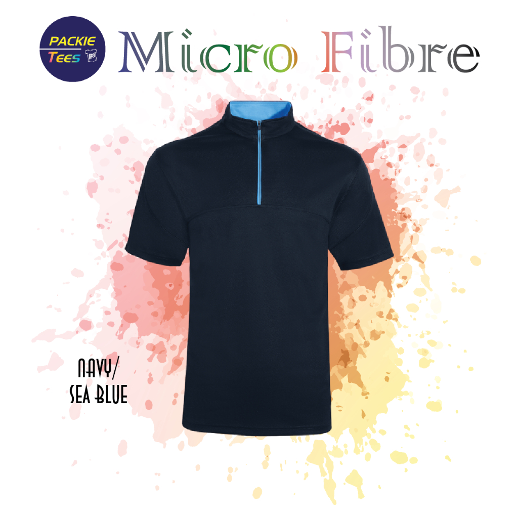 NAVY BLUE/SEA BLUE QD1801 100% MICROFIBER DRI FIT QUICK DRY JERSEY ...