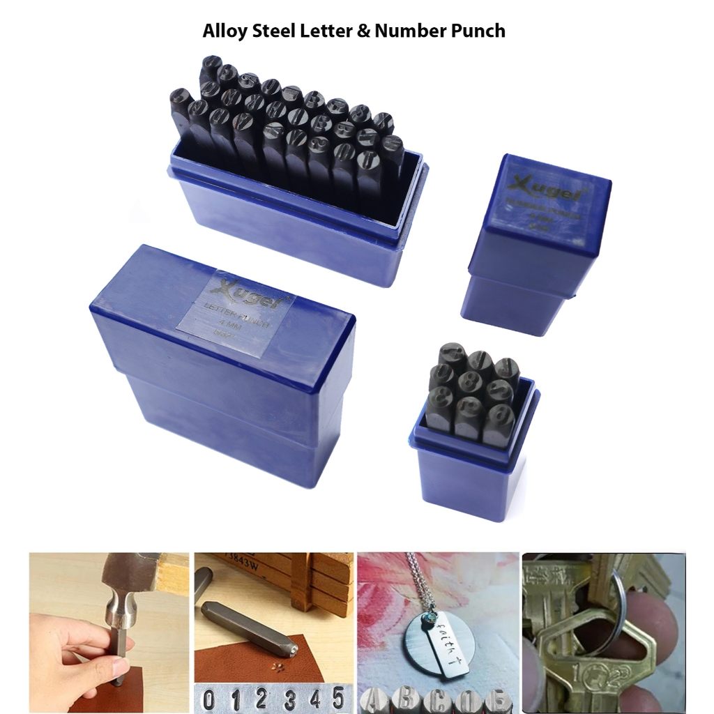 Xugel Steel Number & Letter Punch Set Number and Letter Stamp Toll ...