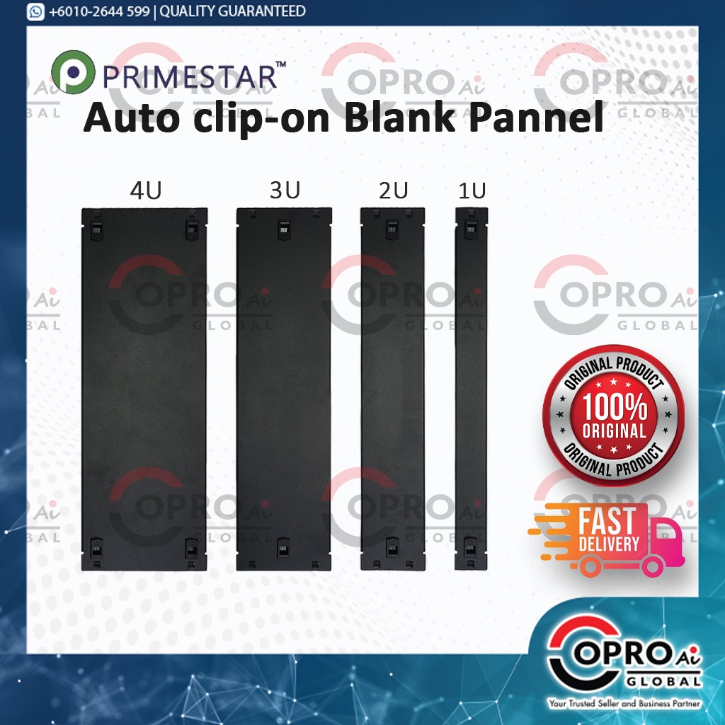 PrimestarTM Auto Clip-on Server Rack Blank Panel | Shopee Singapore