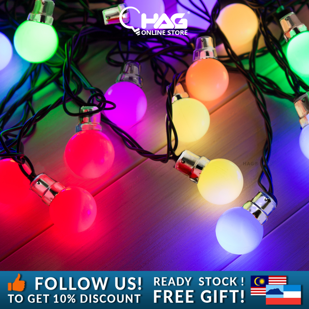 HAG Raya LED Color Bulb - White/Yellow/Blue/Purple/Green/Orange/Red/RGB ...