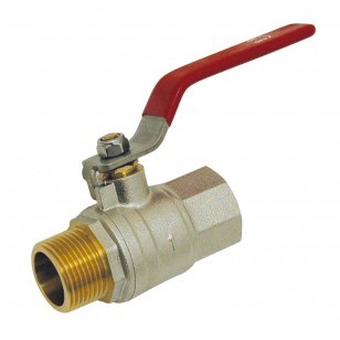 BRASS BALL VALVE 3/4'' / 1'' MALE THREAD & FEMALE THREAD ( LEVER HANDLE ...