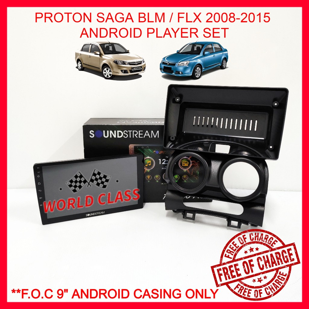 PROTON SAGA BLM/FLX 2008-2015 (UPPER TYPE) 9" SOUNDSTREAM ANDROID IPS ...