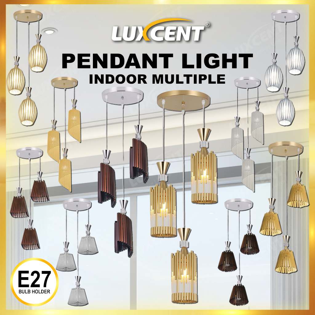 Multiple Pendant Light Iron Industrial 3 Head Hanging Ceiling Light ...
