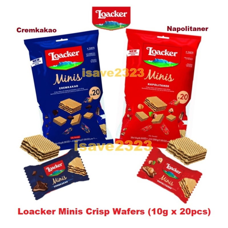 [HALAL] Loacker Minis Crispy Wafers (10g x 20pcs) - Cremkakao ...