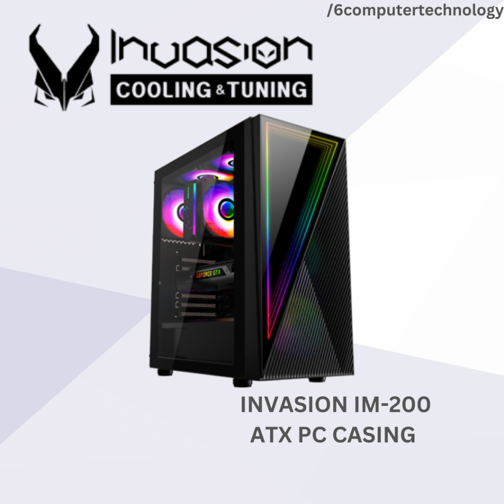 INVASION IM-200 PREMIUM ATX GAMING CASE - PC CASE | Shopee Singapore