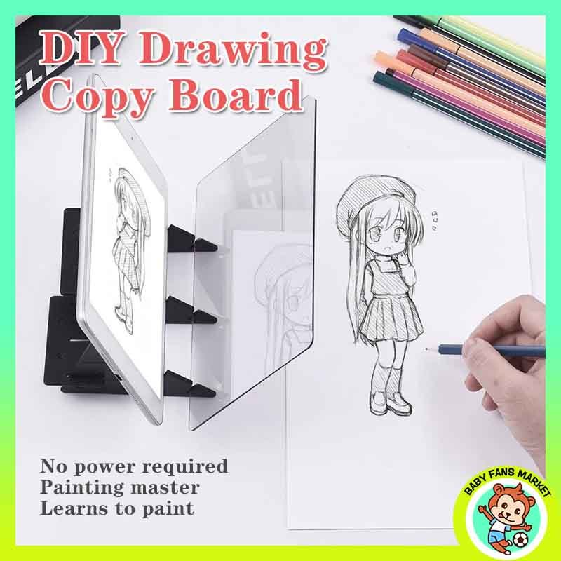 Kids Children Intelligent Easy Optical Sketch Drawing Board Projector ...