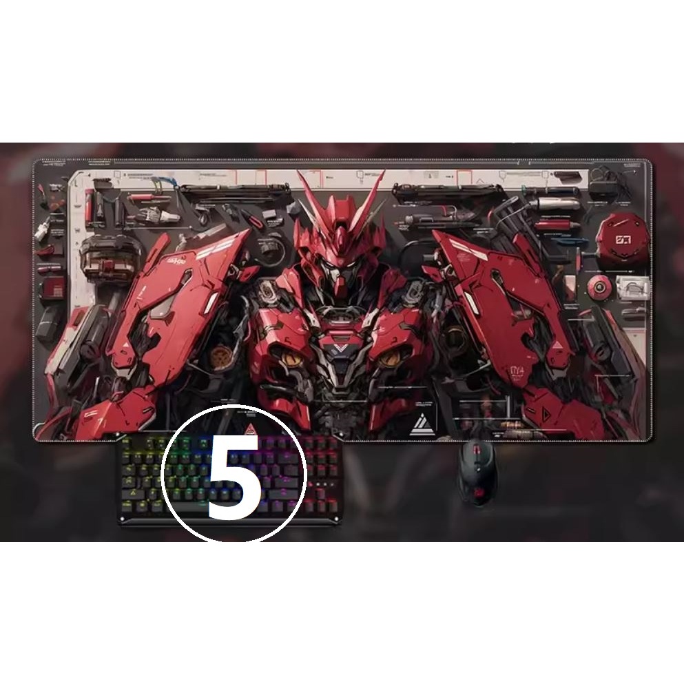 E-Sports Mouse Pad Extra Large Gundam Mecha Boys Game Desk Pad Laptop ...