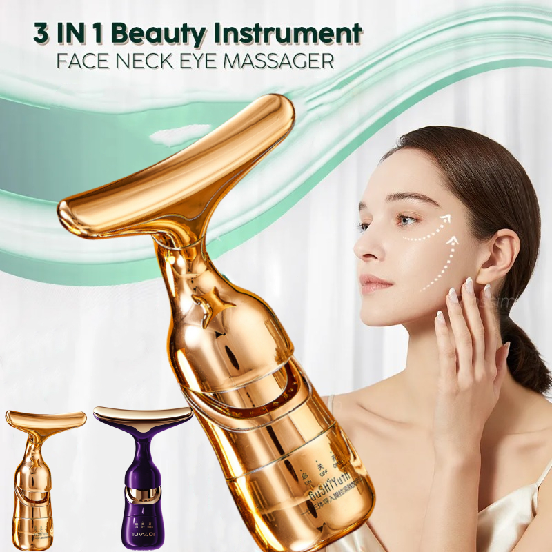 3 In 1 Facial Lifting Device Neck Facial Eye Massage Face Slimmer ...