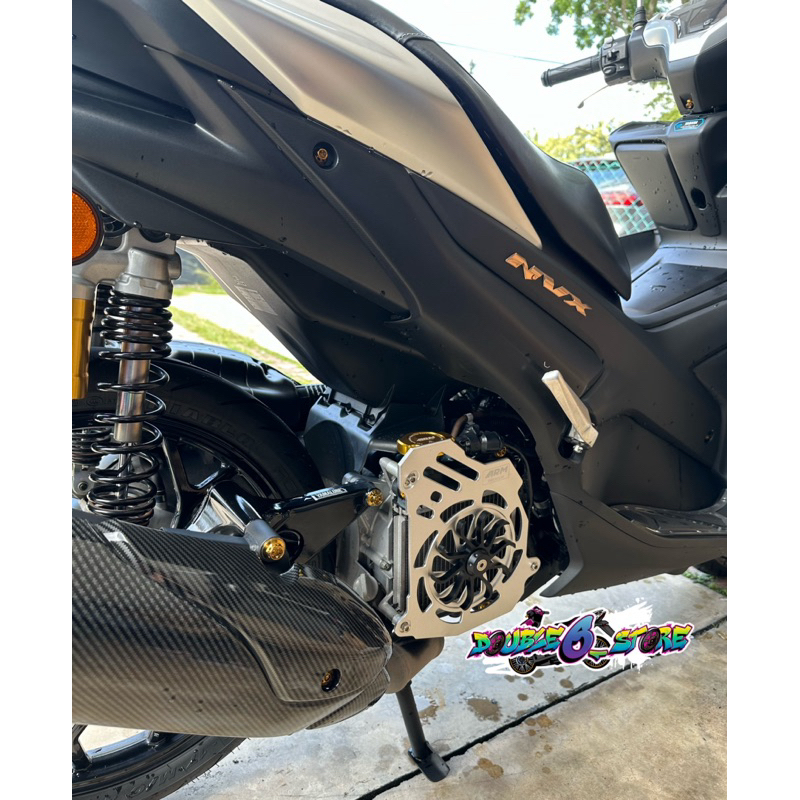 ARM YAMAHA NMAX NVX V1 V2 RADIATOR KIPAS ALLOY CNC COOLANT COVER VIRAL ...