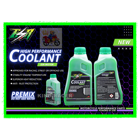 ESR MOTOR COOLANT 1 LITRE [ FREE BUBBLE WRAP RED LEO RADIATOR COOLANT ...