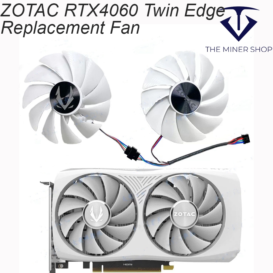 ZOTAC Gaming GeForce RTX 4060 Twin Edge White Fan Replacement | Shopee ...