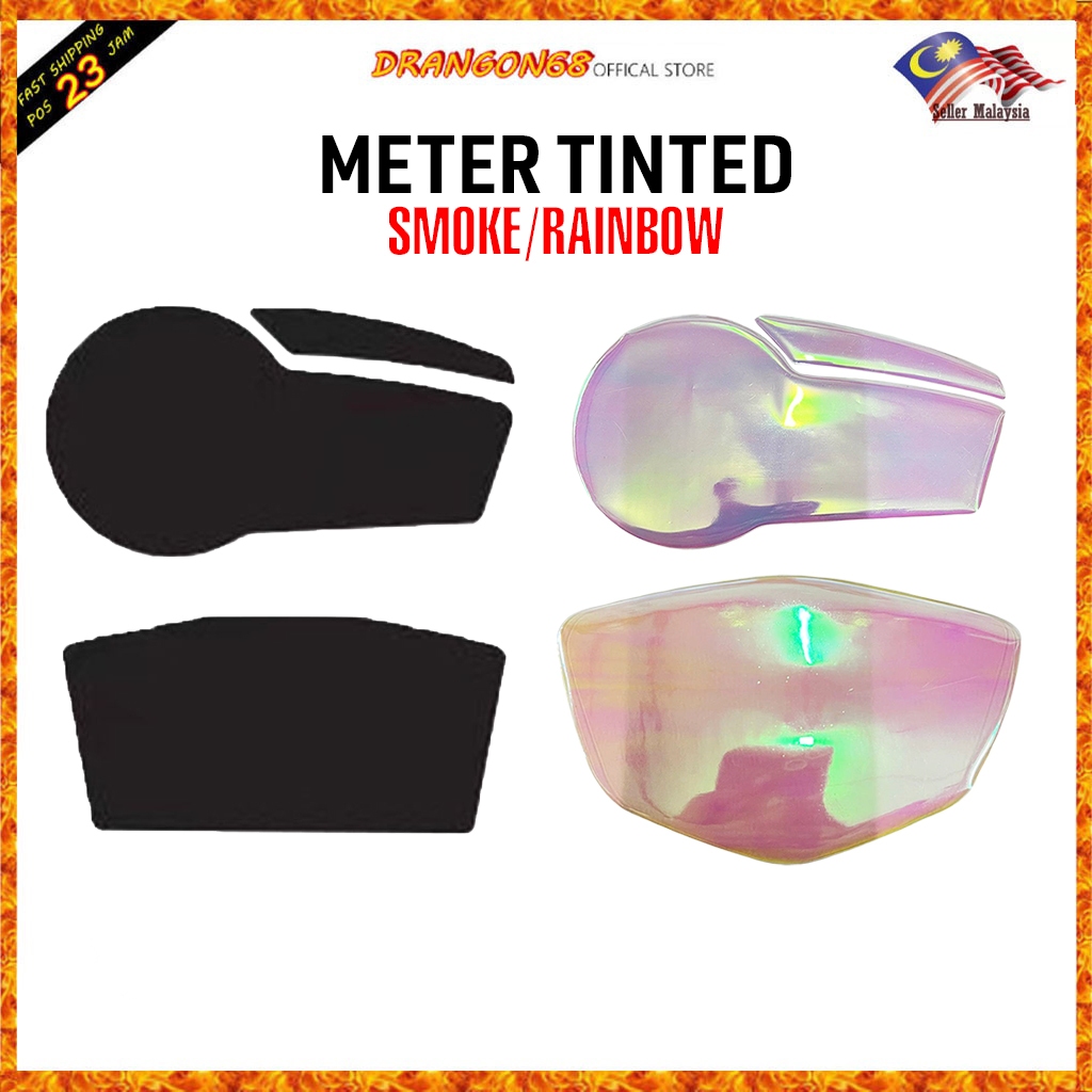 METER TINTED RAINBOW/SMOKE Y15 V1/Y15ZR V2 METER TINTED (HIGH QUALITY) YAMAHA METER STICKER ...