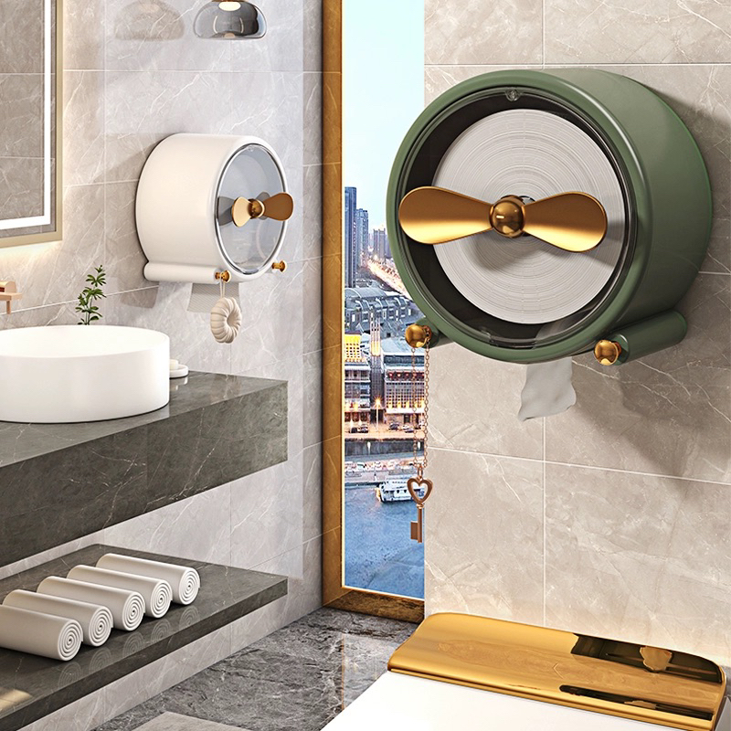 Toilet Paper Roll Tissue Box Holder Container Sanitary Multi Storage ...