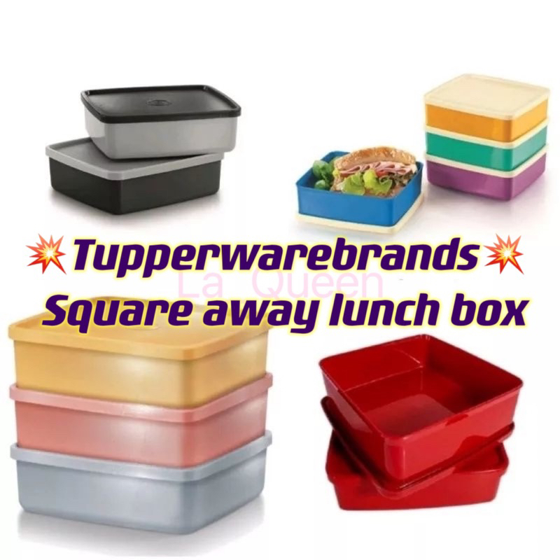 Tupperware Slim Sandwich lunch box foodstorage Square Away 620ML ...