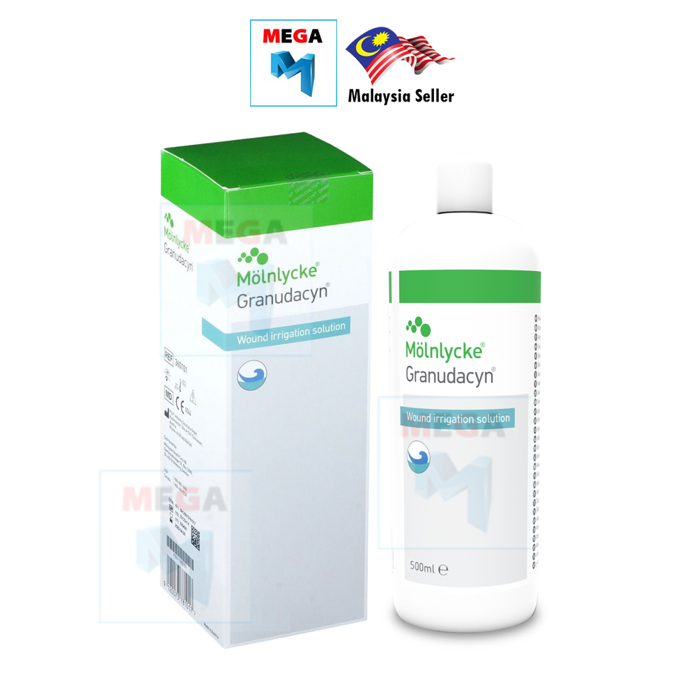 (360101)Molnlycke Granudacyn Wound Irrigation Solution 500mL | Shopee ...
