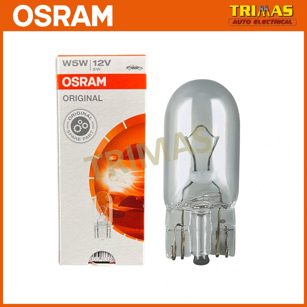 Osram 4090 T10 12V 5W W5W Car Halogen Bulb Small Night Edge Lamp 2825 ...