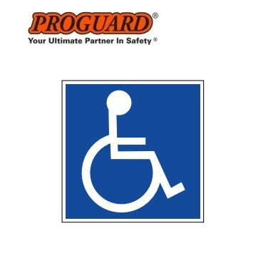 Proguard Wheel Chair Kerusi Roda OKU Information Sign PVC Plastic Label ...