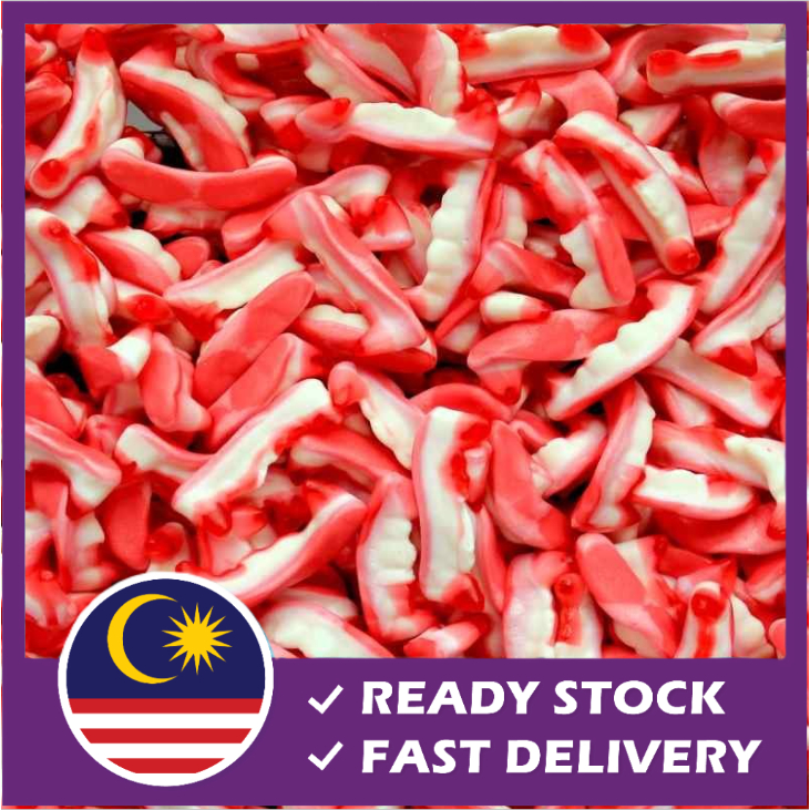 [SwtLife]Lion Teeth Sweet Sour Candy Halal Gummy Bebeto Haribo Snack ...