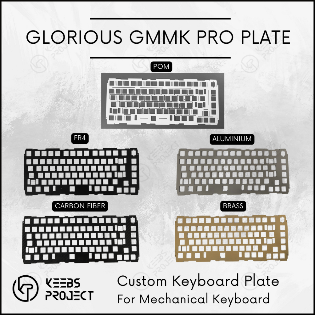 FR4 / POM / CARBON FIBER / BRASS / ALUMINIUM Plate for Monsgeek M1 ...