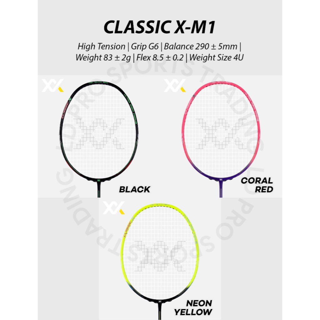 MAXX Racket Classic X-M1 (Free Stringing Service, Free String Maxbolt ...