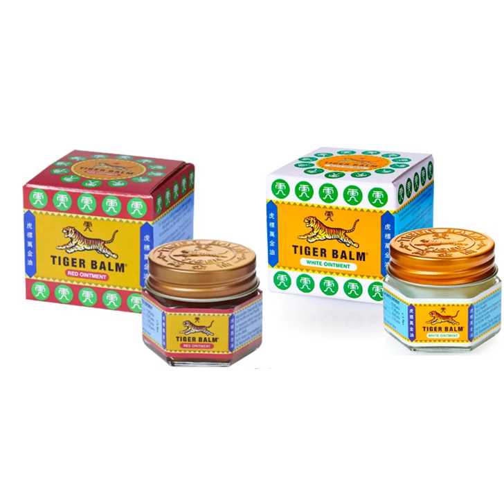 Tiger Balm White 10G Ointment / Tiger Balm Plus10G Ointment (Red ...