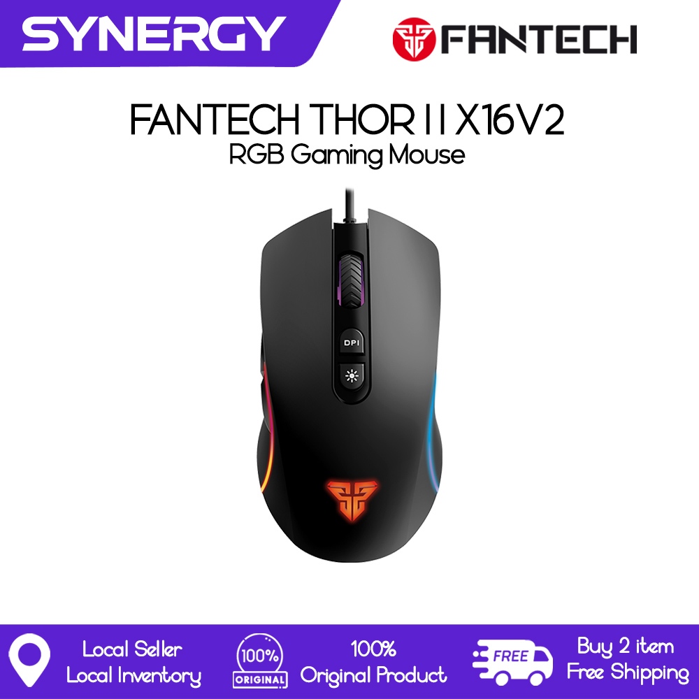 Fantech Gaming Mouse Thor II X16 V2 with RGB | Shopee Singapore