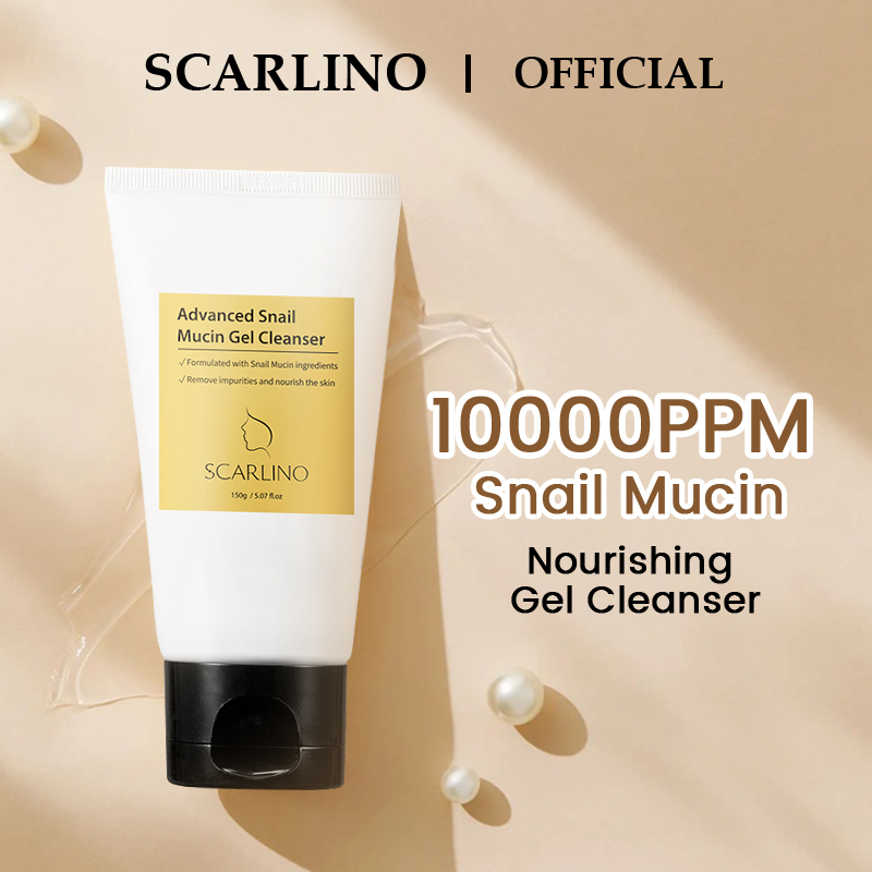 SCARLINO Advanced Snail Mucin Gel Cleanser 150g | Shopee Singapore