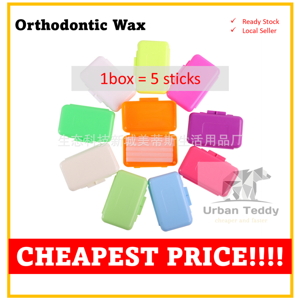 orthodontic braces ortho braces wax Lilian braces 5 stick/box | Shopee ...