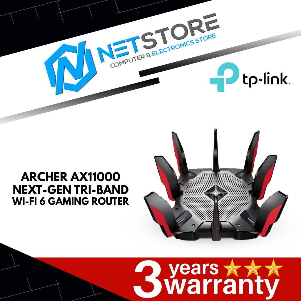 TP-LINK ARCHER AX11000 NEXT-GEN TRI-BAND WI-FI 6 GAMING ROUTER - ARCHER ...