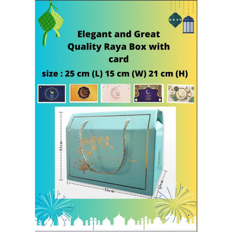 Raya Elegant Box 1 Set 10 Kotak Kuih Raya Aidilfitri Packaging Door Box ...