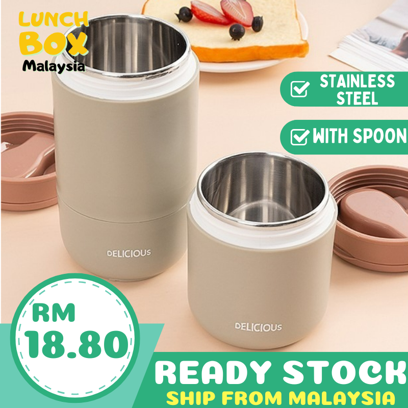 Lunch Box 304 Stainless Steel Thermal Container Insulator Tupperware ...