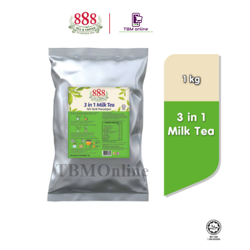 888 3 in 1 Instant Milk Tea Powder 1kg (Teh Tarik Segera) | Shopee ...