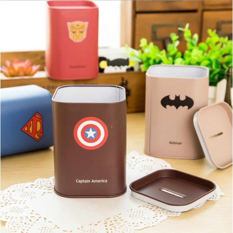 Tabung Duit Syiling Kanak-Kanak Design Superhero Children Coin Bank ...
