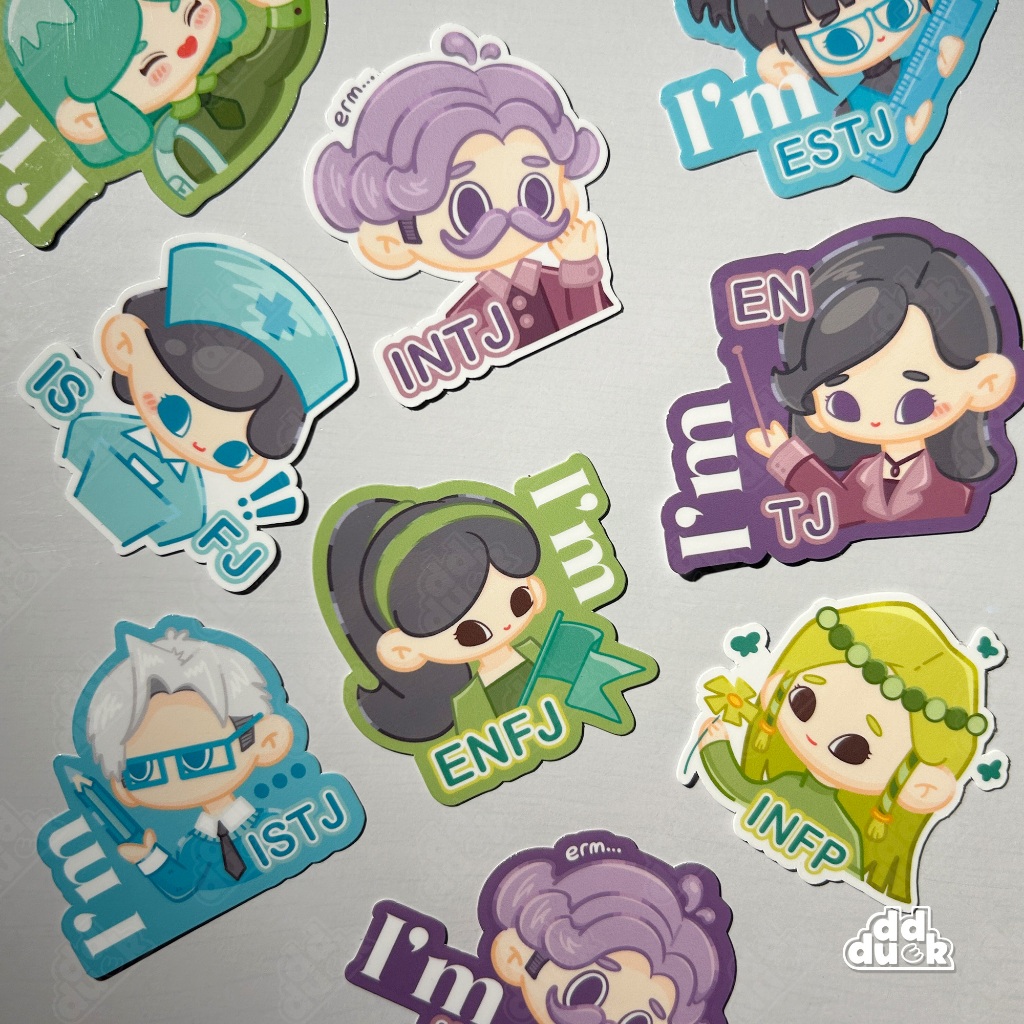 [NEW UPDATE] MBTI Sticker | PP Sticker Material | INTJ INTP ENTJ ENTP ...
