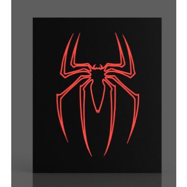 Spiderman Logo USB LED Light Box | Shopee Singapore