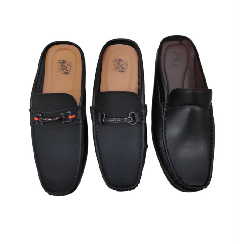 Half cut Comfort Men Synthetic Loafers | Shopee Singapore