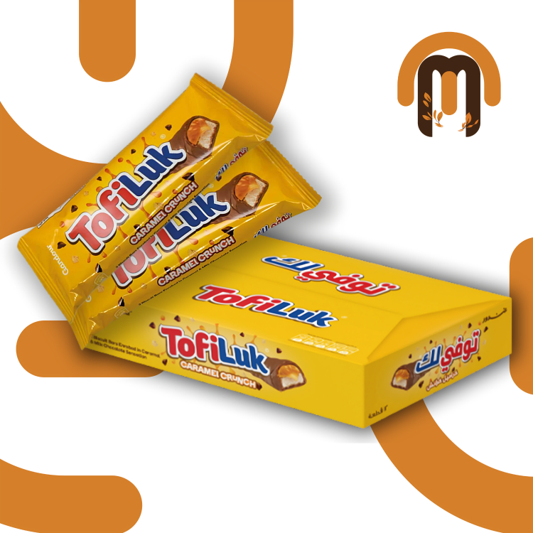 Tofiluk Delight: Caramel Crunch Chocolate (Coklat Biskut) Bars - Box of ...