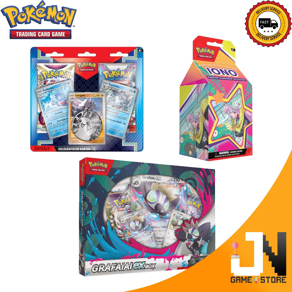 Pokemon IONO Premium Tournament Collection | Grafaiai EX Box | Enhanced ...