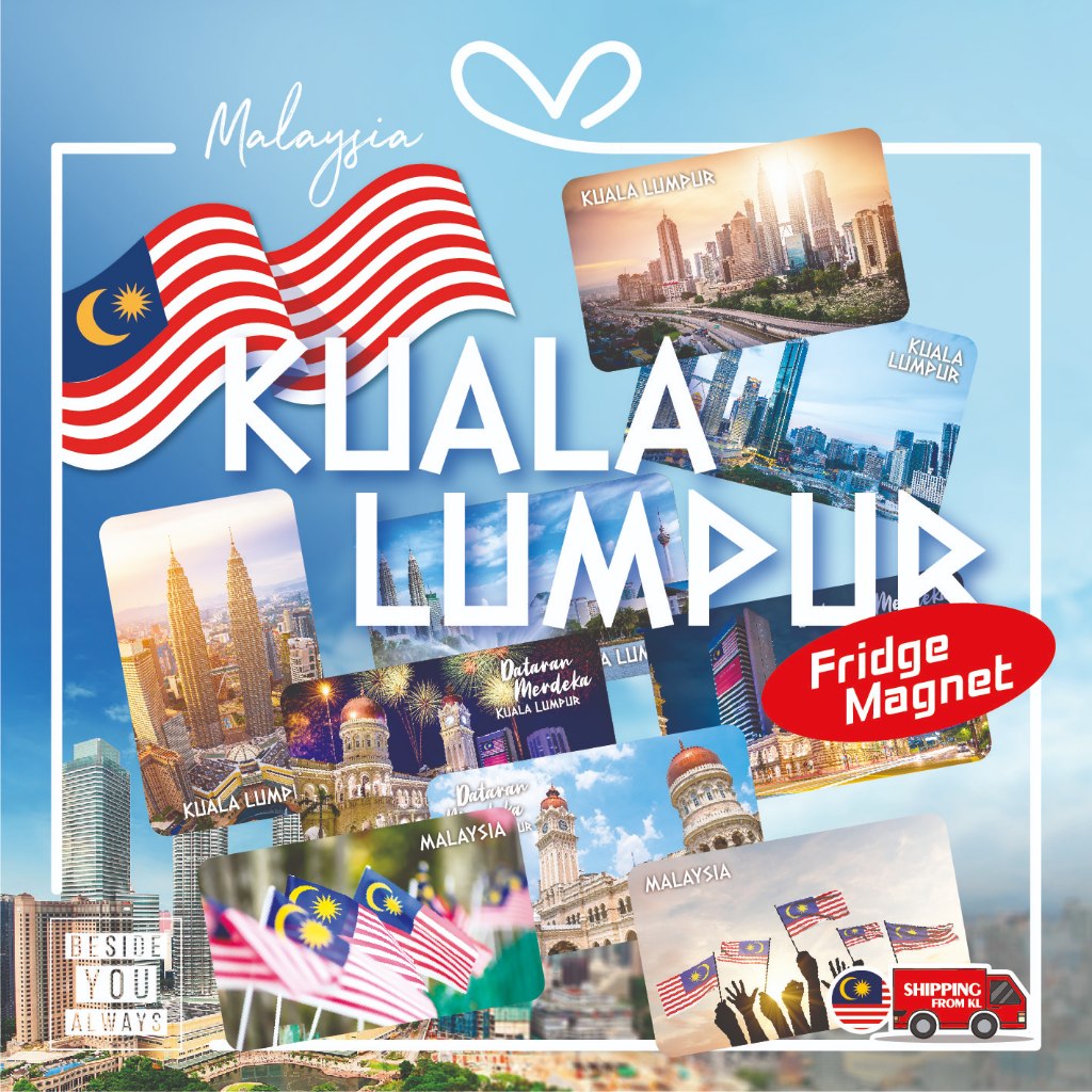 Kuala Lumpur/KLCC/Dataran Merdeka Souvenir Fridge Magnet 9cm x 5.5cm ...