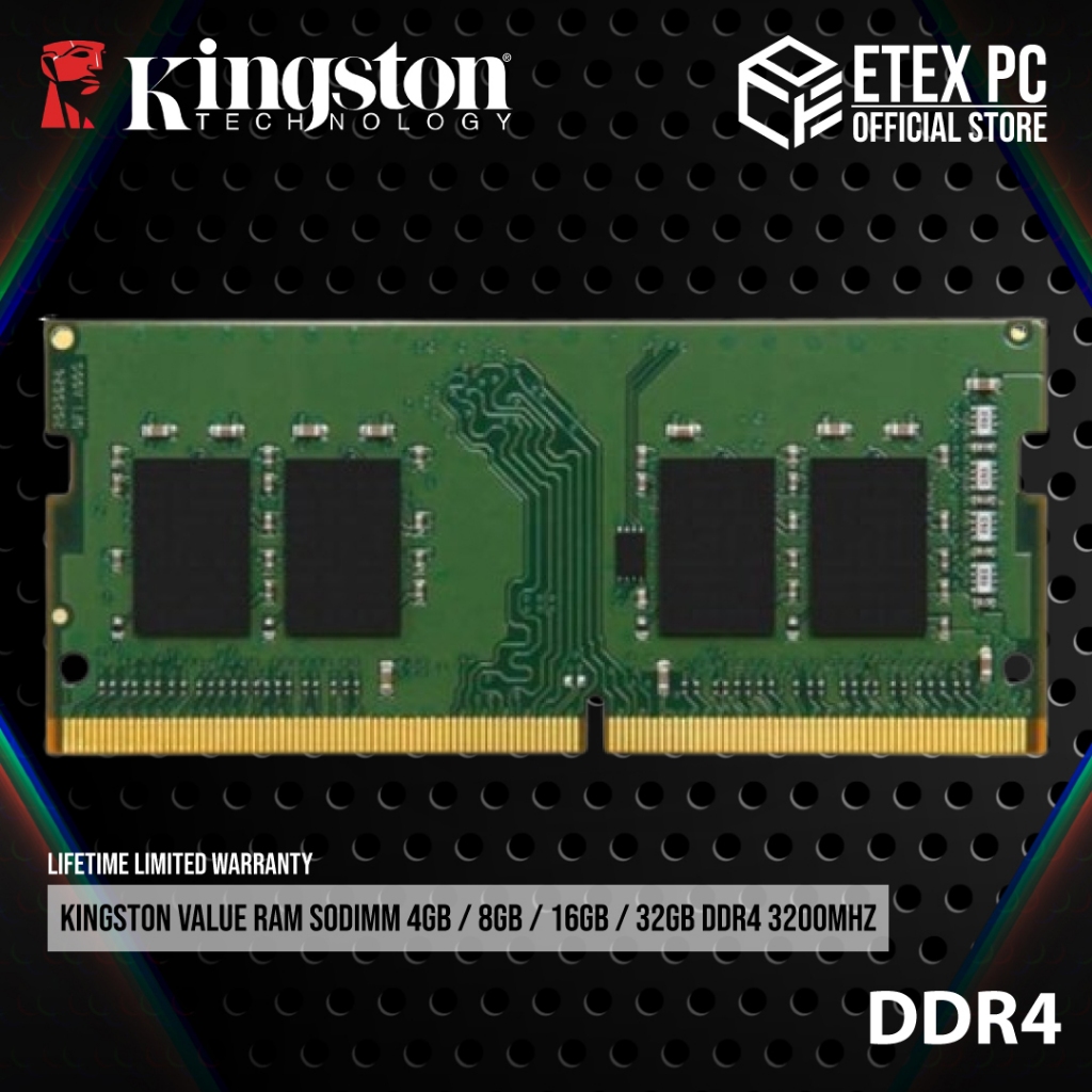 Kingston Value Ram Sodimm 4GB / 8GB / 16GB / 32GB DDR4 3200MHZ Memory ...