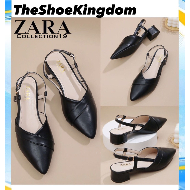 2024 Zara Lady’s New Launch Dressing Mid Heels Raya Shoes Kasut Raya ...