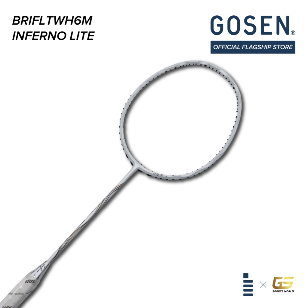 GOSEN Badminton Rackets INFERNO LITE - 4U/G6 (Max 28 lbs) - Light Head-Heavy | Shopee Singapore