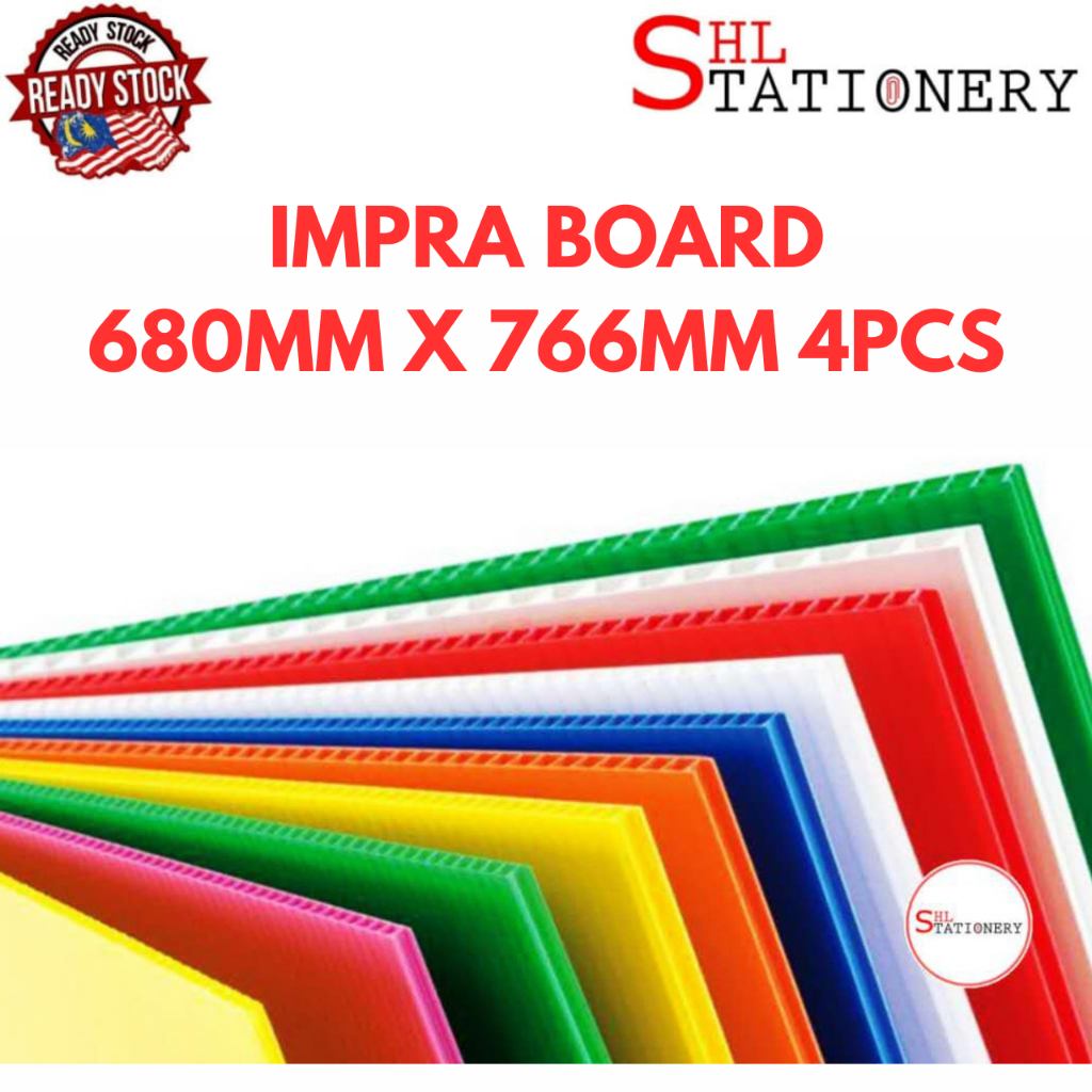 Impra Board 680mm x 766mm (4 pcs) Polyplast Board / PP Straw Board ...