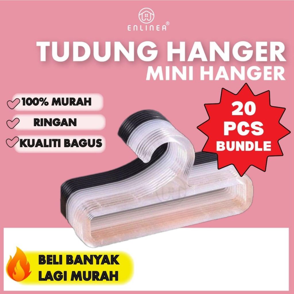 (20PCS) 14/17CM HANGER TUDUNG SHAWL MINI HANGER SCARF PENYANGKUT TUDUNG ...