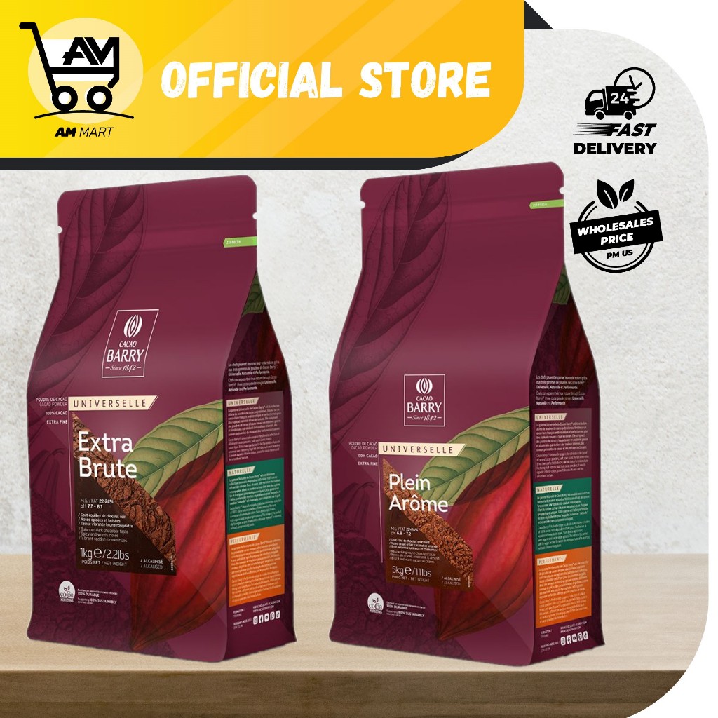 RAYA Callebaut 100% Pure Cocoa Powder Extra Brute | Plein Arome 100g ...