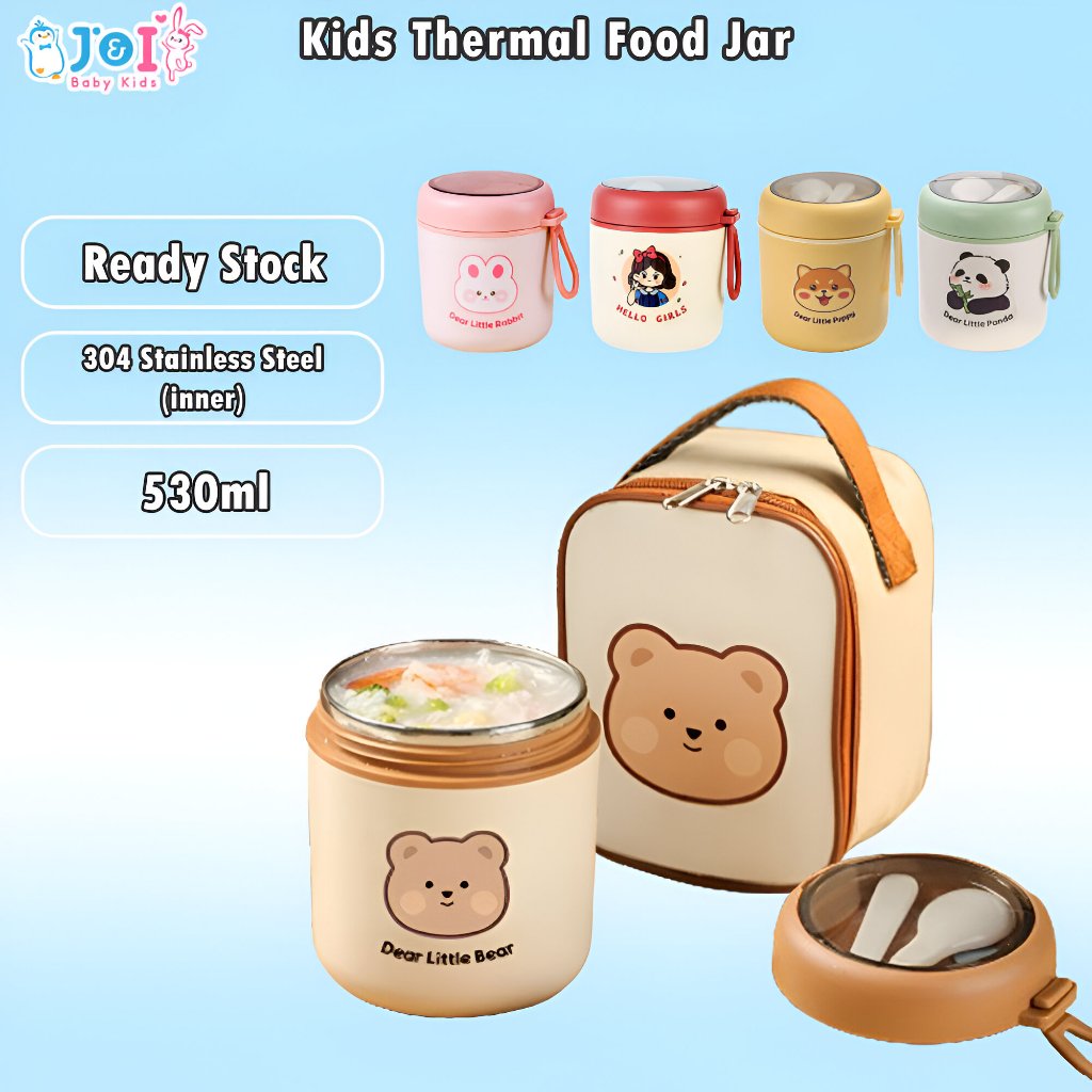 530ml Stainless Steel Thermal Insulator Food Jar Flask Jar Thermal Food ...