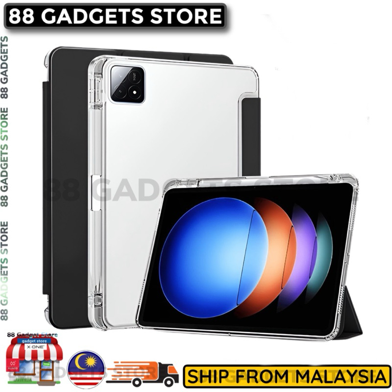 Xiaomi Mi Pad 7 / 6s Pro 12.4 / 6 / 6 Pro / 5 Flip Book Transparent TPU ...