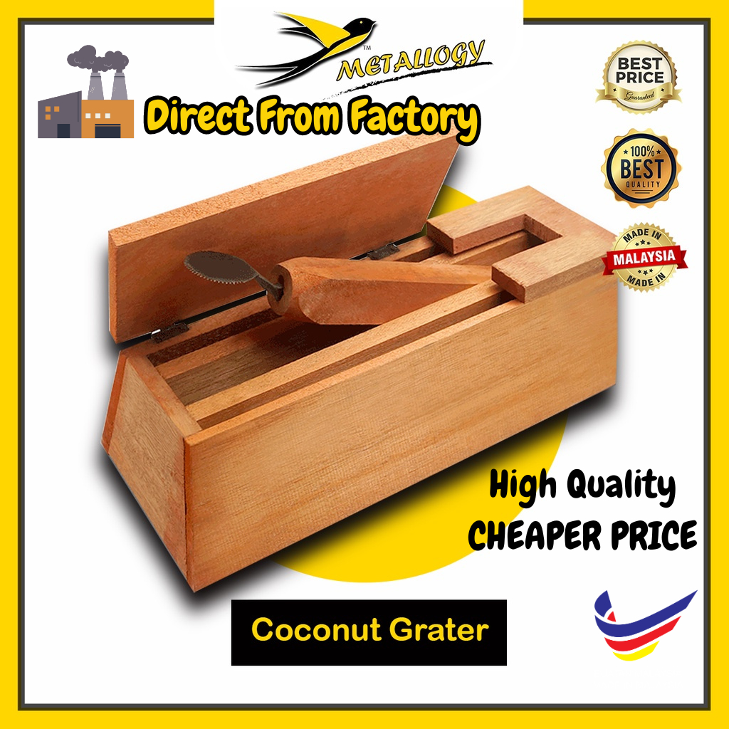 Metallogy Coconut Grater/ Stainless Steel Coconut Shaver Scraper ...
