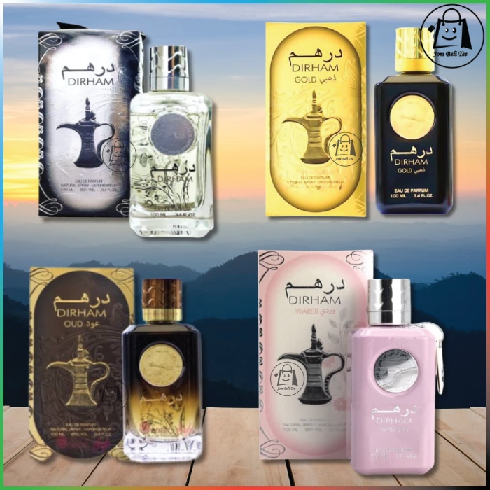 LATTAFA Dirham, Dirham Gold, Dirham Wardi, Dirham Oud 100 ML prefumes ...